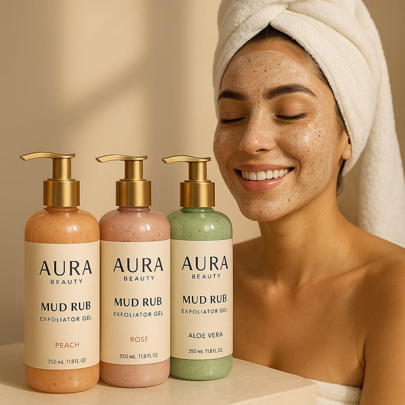 Mud Rub Exfoliator Gel – Deep Cleansing & Rejuvenating Skin Treatment – aura beauty cosmetics